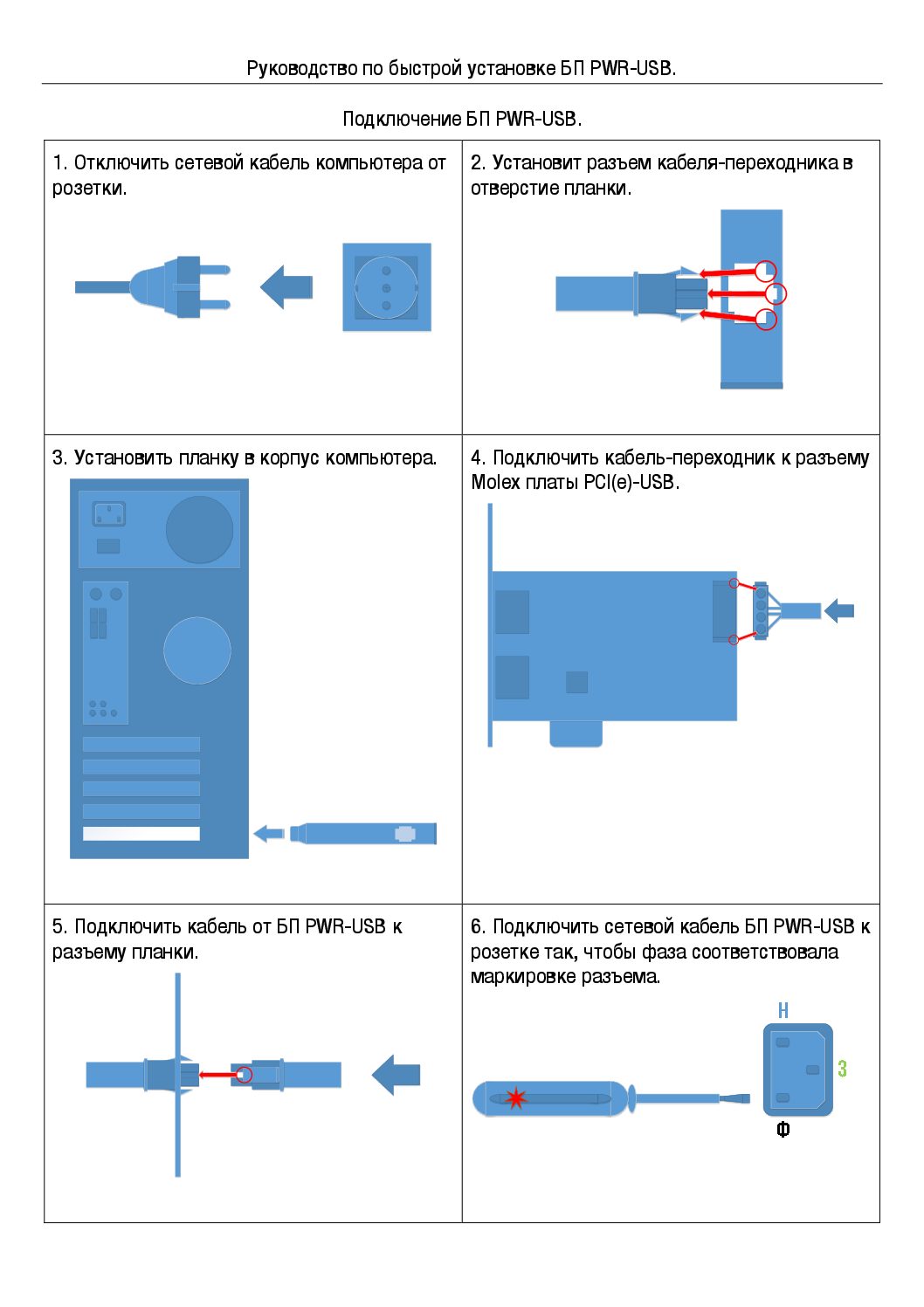 Руководство PWR-USB | PVD-AUDIO